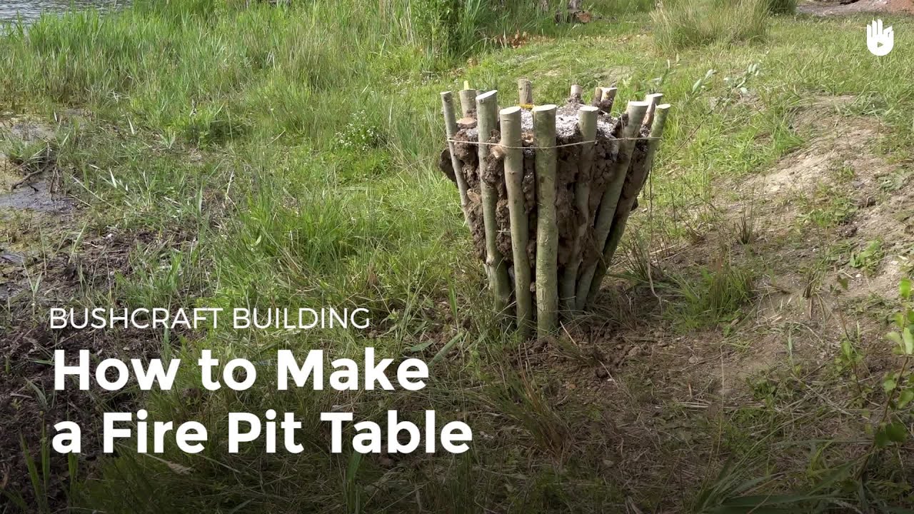 How to Make a Fire Pit - Bushcraft Building in the Forest | Sikana