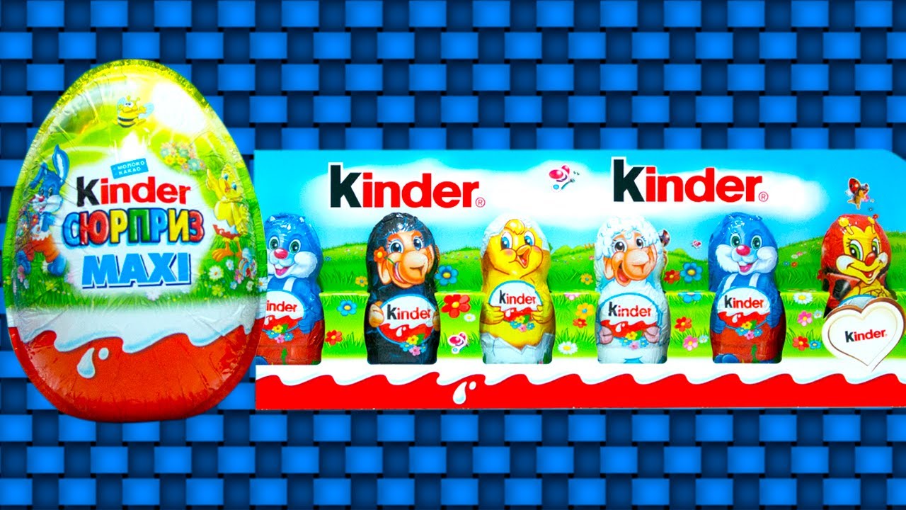 Kinder Surprise MAXI eggs Unwrapping Kinder Maxi Mix - Happy Easter 2014