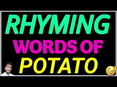 Potato rhyming words | potato ka rhyming word kya hai | 5 Rhyming word of potato