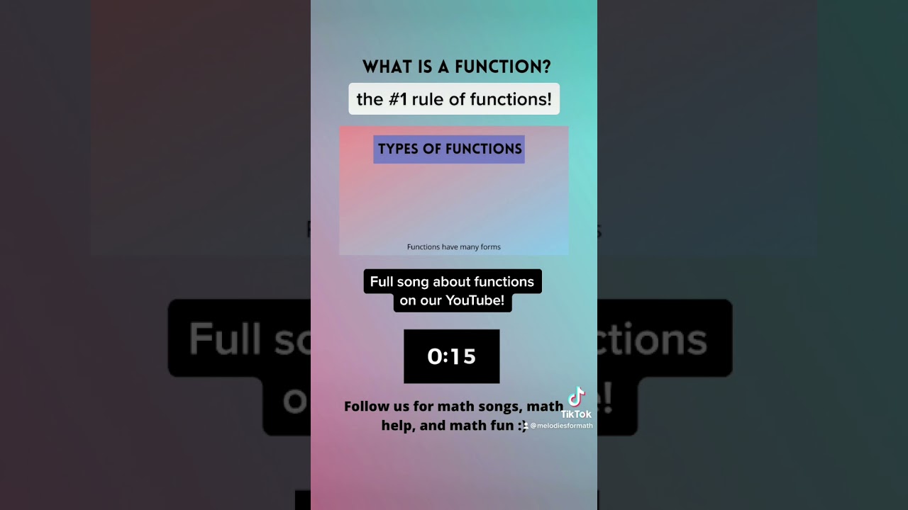 functions explained in 17 seconds! (Algebra 1)
