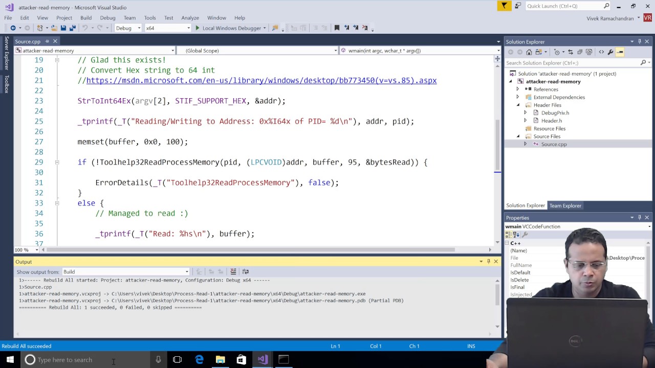 Reading Process Memory: Toolhelp32ReadProcessMemory Windows
