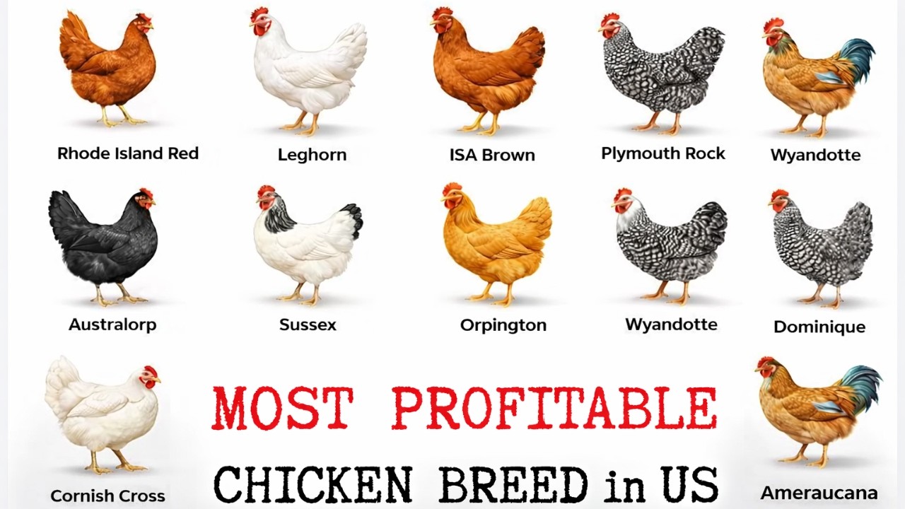Each Chicken Breed and Which One is Most Profitable in US — Explained in 19 Minutes