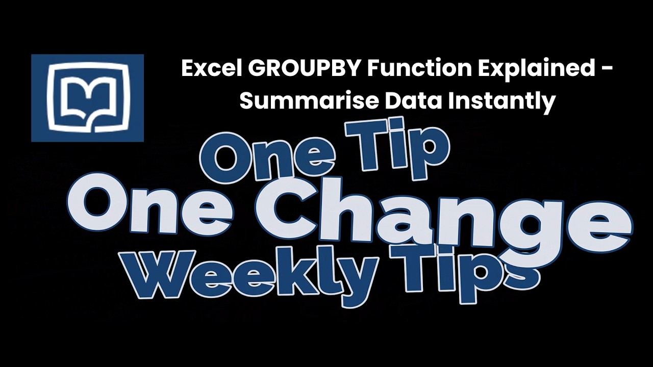 Excel GROUPBY Function Explained - Summarise Data Instantly