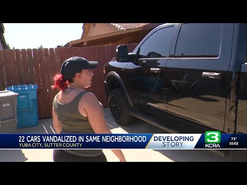 22 cars damaged after vandals hit Yuba City neighborhood, deputies say