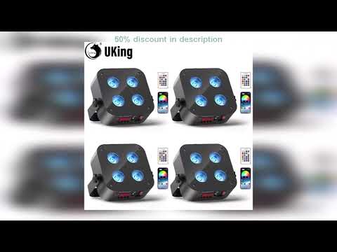 Why Everyone’s Talking About This Product! #U'King 4Pcs Mini Battery Powered Rechargeable Par Lig