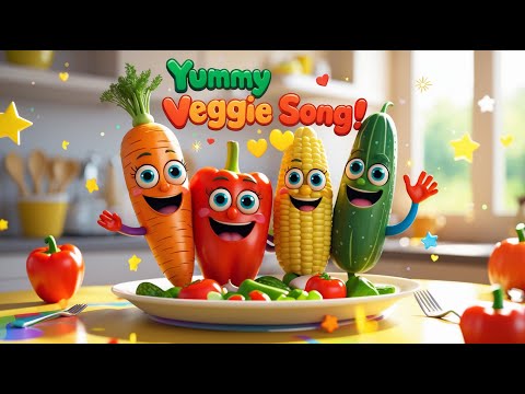 “Vegetable Song for Toddlers | Eat Healthy with Singing Veggies | KidoTots” #singalongforkids