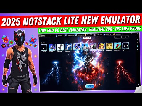 2025 NotStack Lite New Emulator For Free Fire Low End PC | Best Android Emulator For PC Free Fire