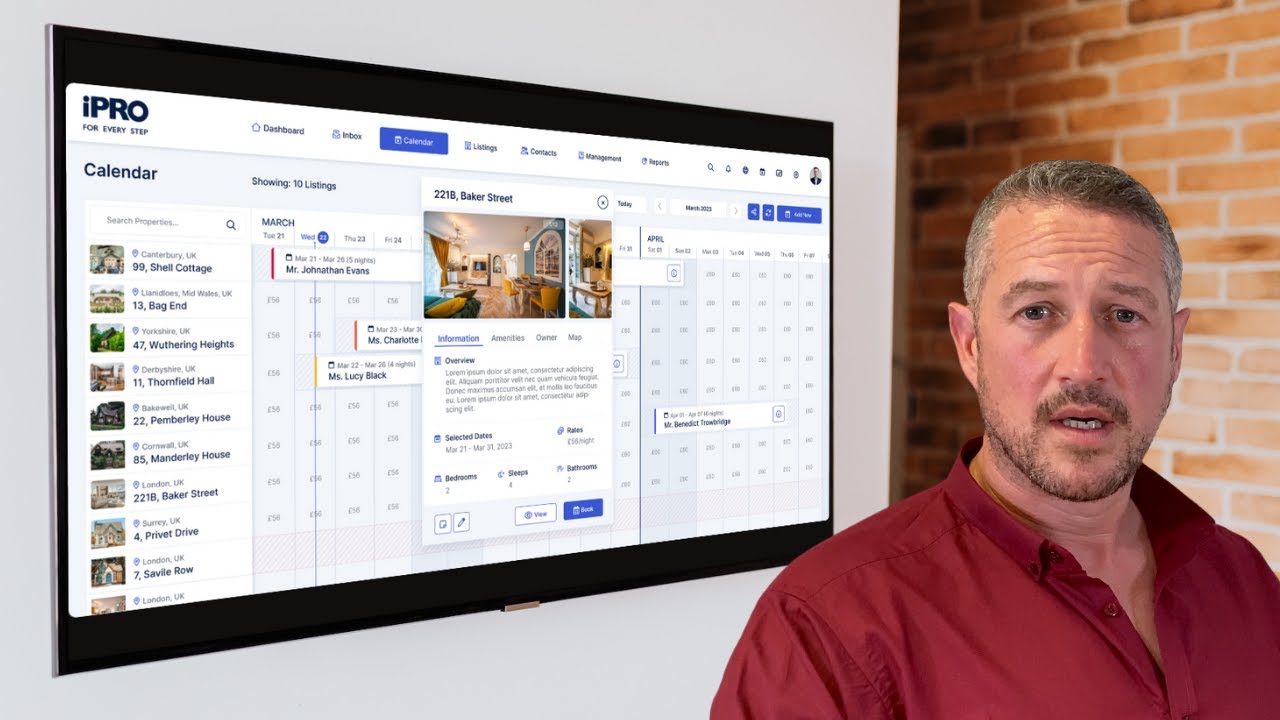 iPRO. The Property and Booking Management System for Short-Term Rentals. Part 1 - A Short Overview.