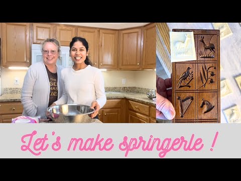 Baking German Springerle Cookies With My Mother-In-Law!