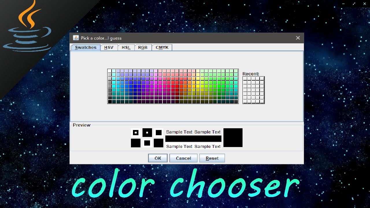 Java color chooser 🎨