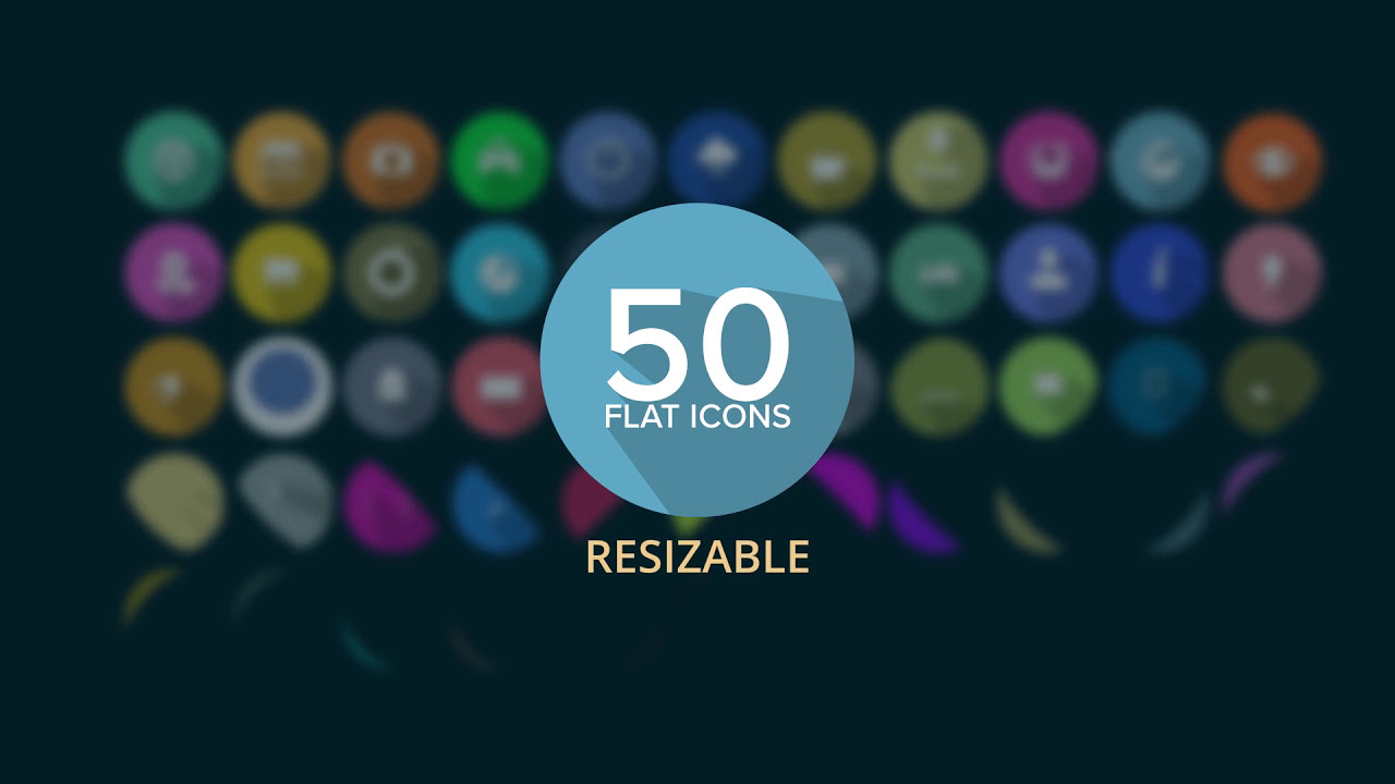 50 Flat Icons