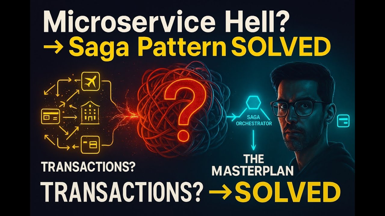 Saga Design Pattern Explained | Choreography vs Orchestration Example 🚀