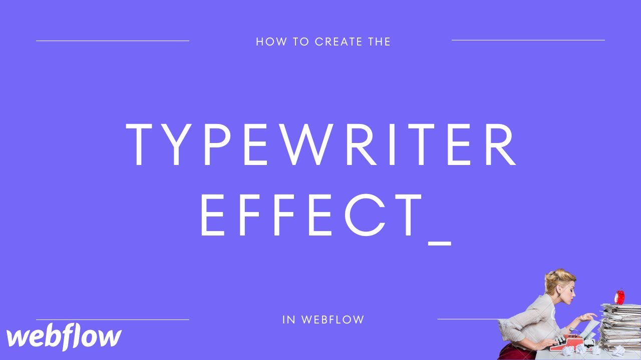 Easy Typewriter Effect in Webflow | Webflow Tutorial