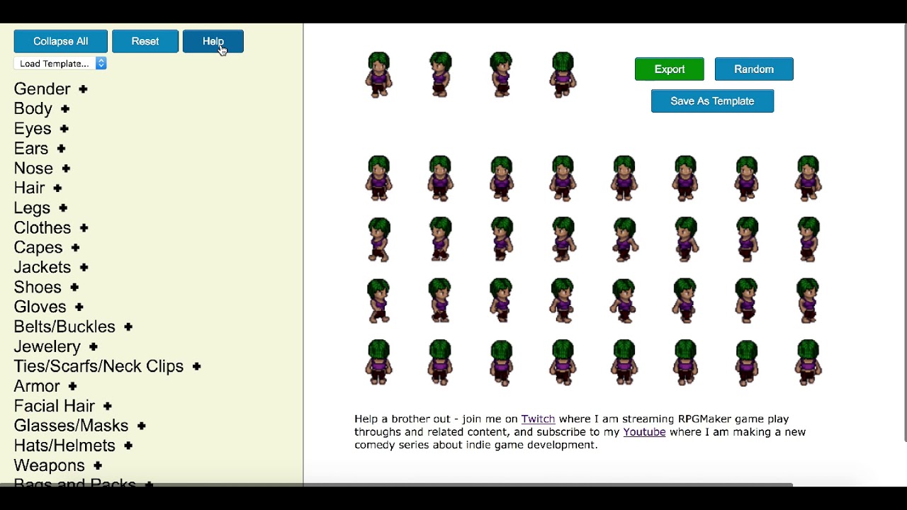 RPG Maker Tutorial - How To Use Sprites From RPG Character Builder