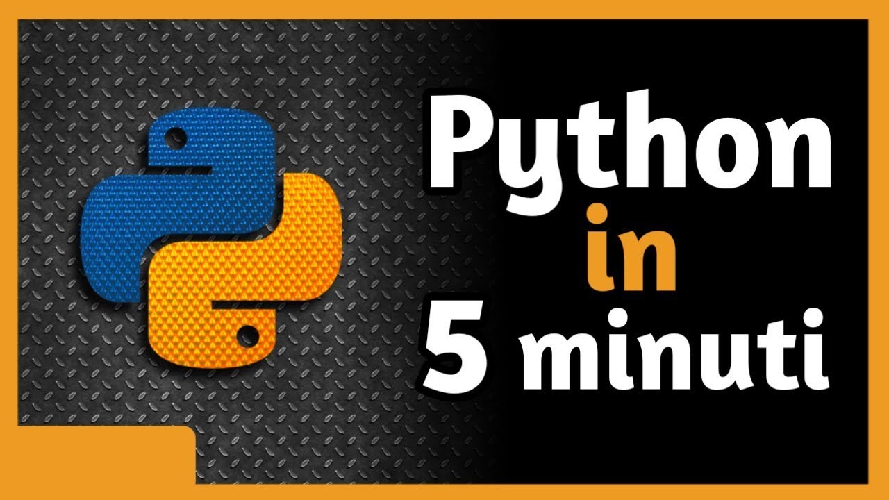 PYTHON TUTORIAL ITA - Learn Python in RECORD time!