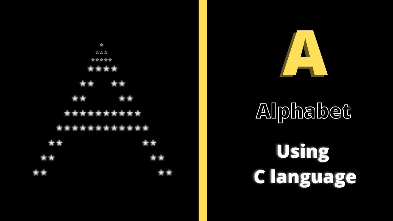 Alphabet A in pattern using for loop in C language.| Star pattern programs | Harsh Monitor