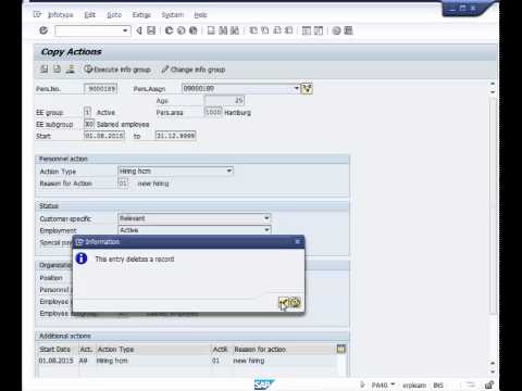SAP_HR- Personnel action & structure -session 3