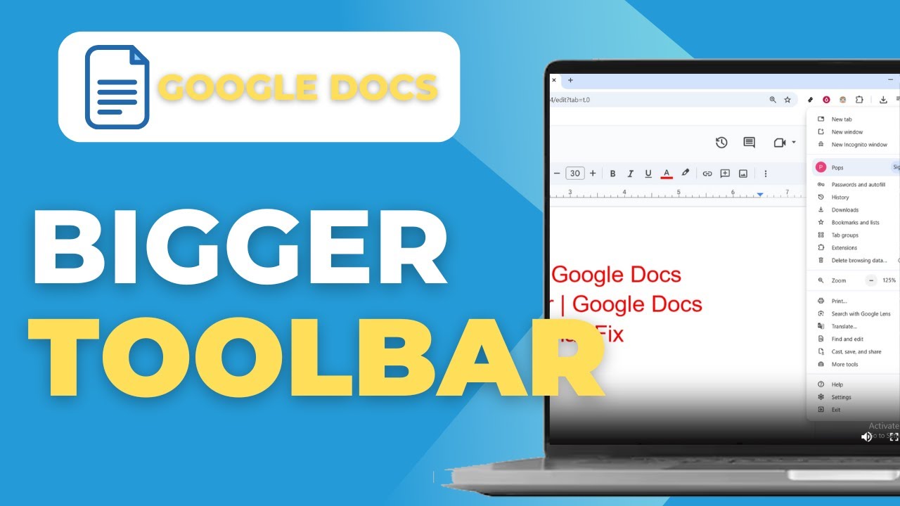 How To Make Google Docs Toolbar Bigger  Google Docs Toolbar Too Small Fix (Working 2025)