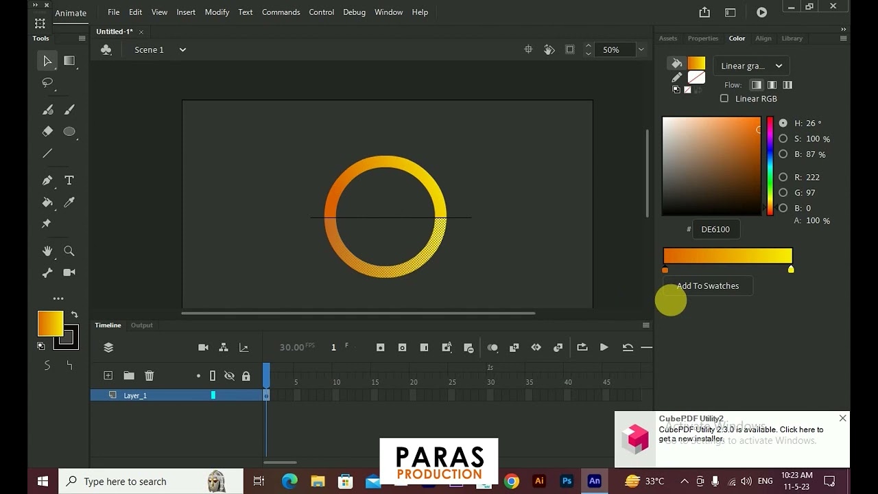 How to Create Looping Loading Circle Animations in  Animate CC Tutorials