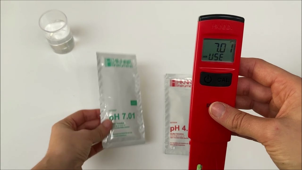 Calibración del medidor de pH de bolsillo, tester HI98107