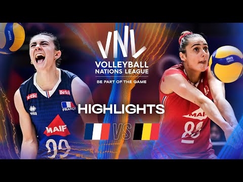 France 🇫🇷 vs. Belgium 🇧🇪 - Highlights | Week 1 | Women's VNL 2025