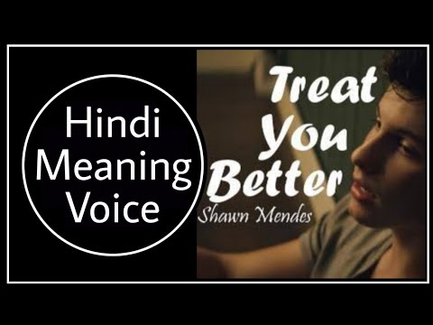 Hindi Meaning Voice Treat You Better By Shawn Mendes | Full Song Lyrics Meaning In Hindi