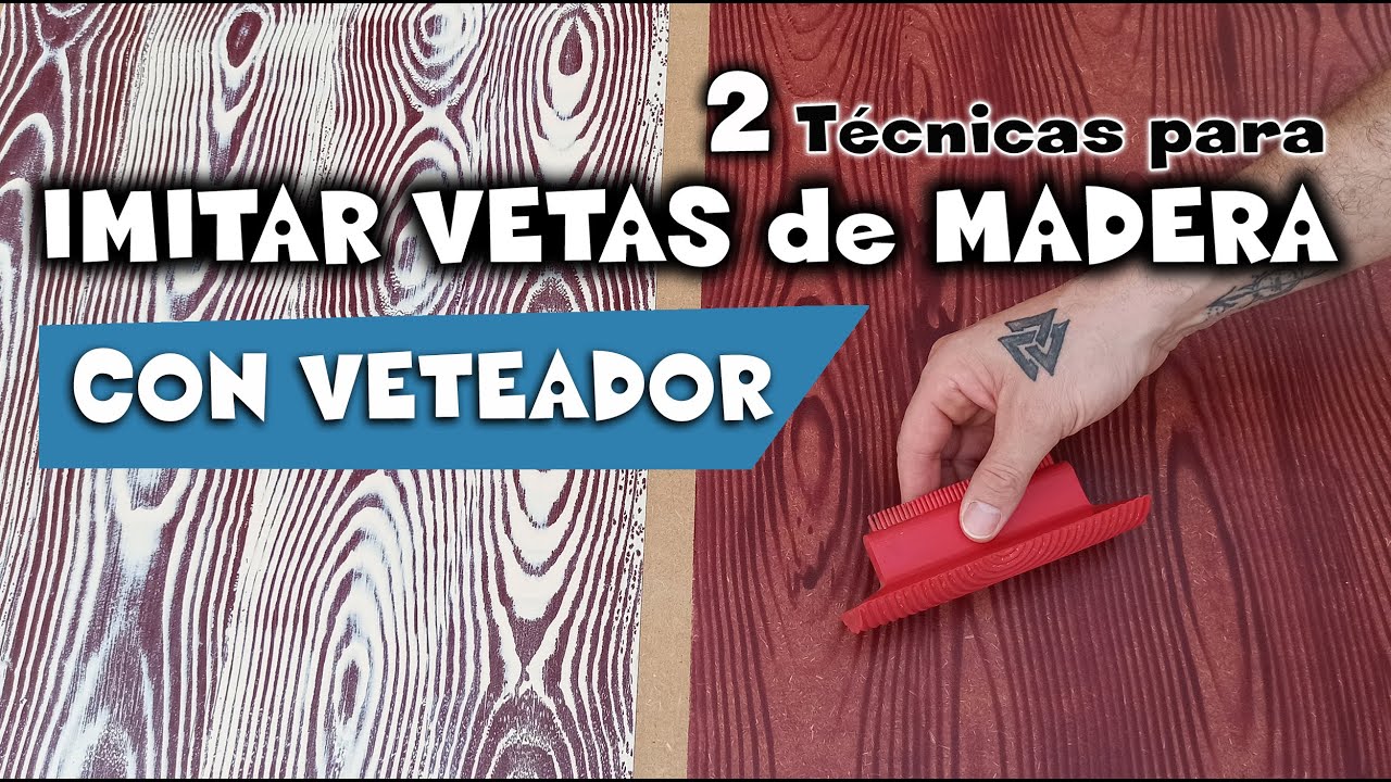 Cómo pintar efecto madera con veteador