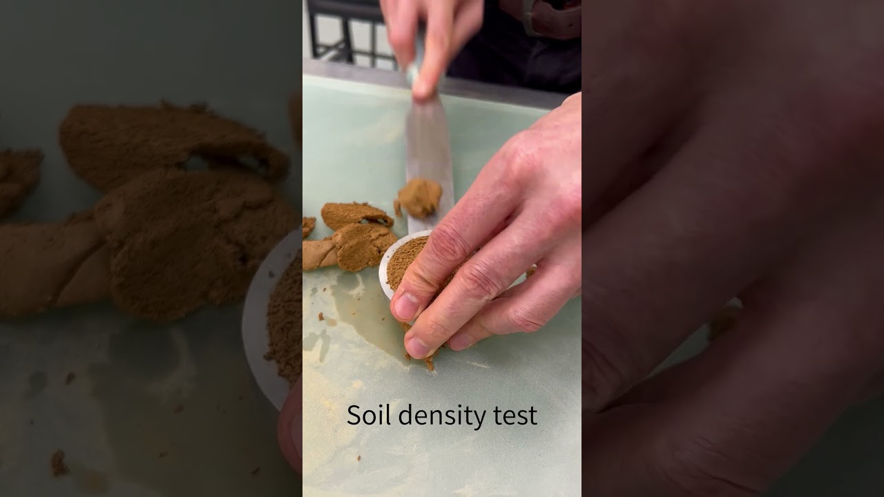 Soil Density Test #engineering  #engineeringgeology #soilmechanics  #experiment  #science #soil