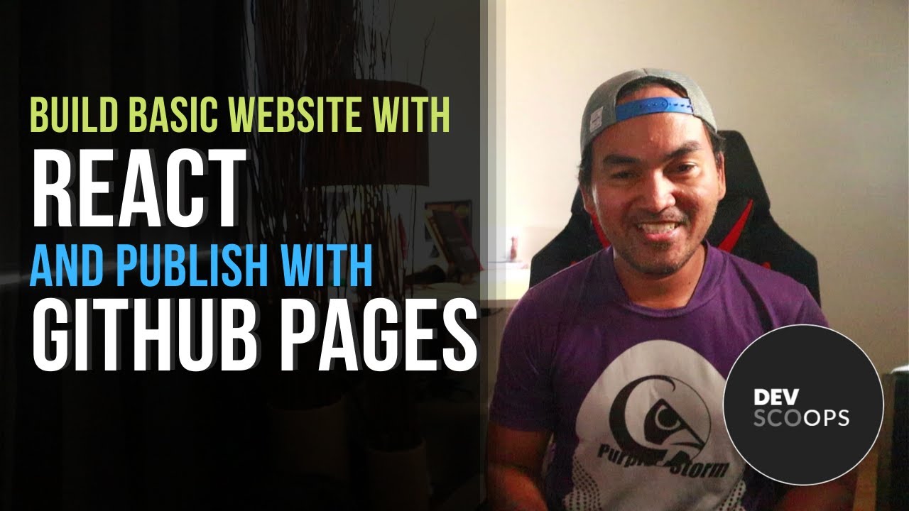 How to build basic website with React and Github Pages