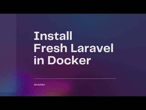 Install Create Laravel Project New Version in Docker