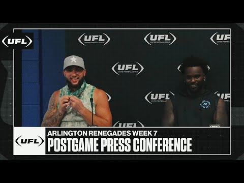 Arlington Renegades Week 7 postgame press conference | United Football League