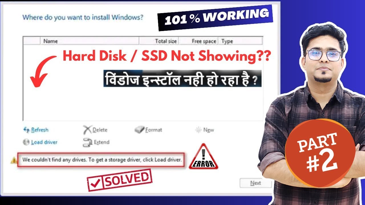 [100% FIXED ✅ ]  We Couldn’t Find Any Drives To Get A Storage Driver - Windows 10 /11 { PART-2 🔥}