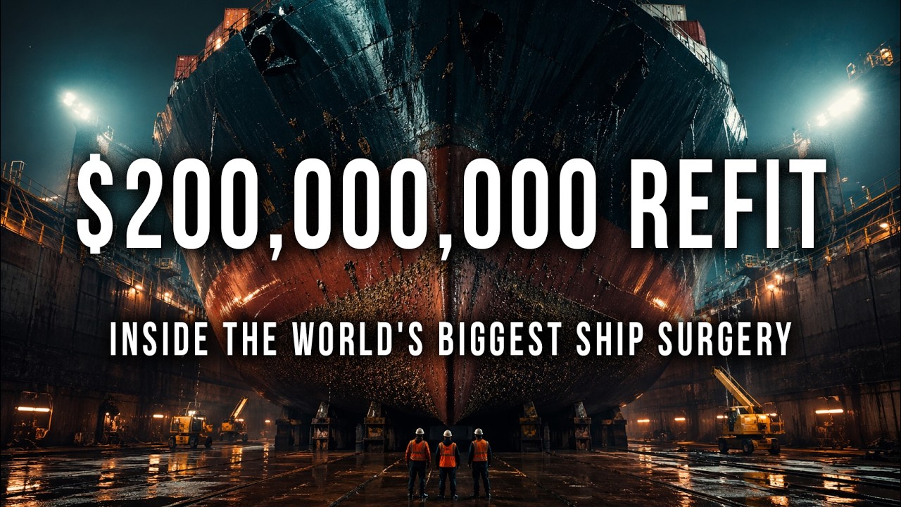 The $200 Million Ship Refit: Inside the World's Most Complex Dry-Dock.