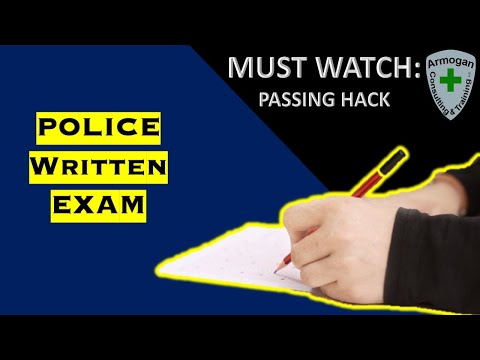 Police Written Exam (How To Ensure You Pass)