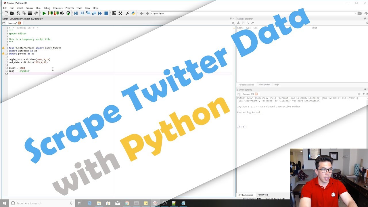 Scrape Twitter Data in Python with Twitterscraper Module