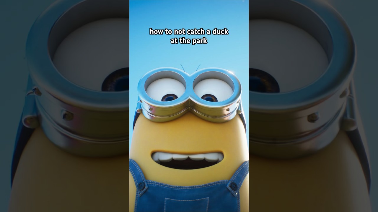 Chasing Illumination’s new guy 🦆 #MigrationMovie #Minions #Illumination #Shorts