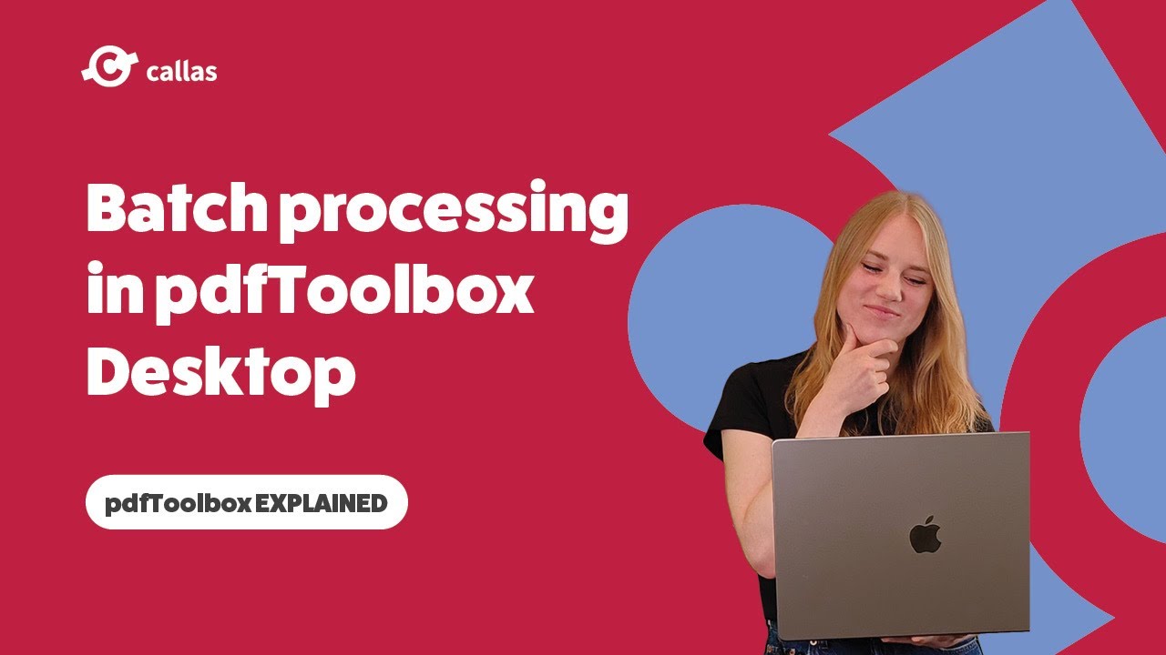 Batch processing in pdfToolbox Desktop