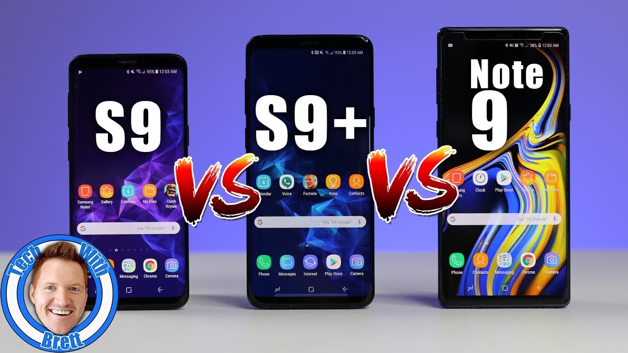 Samsung Galaxy S9 vs S9+ vs Note 9 Full Comparison