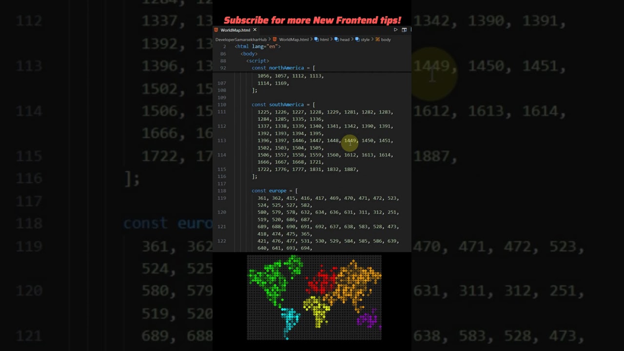 Dots World Map Effect Background using HTML CSS #html #css #frontend #screensaver #dots #effect