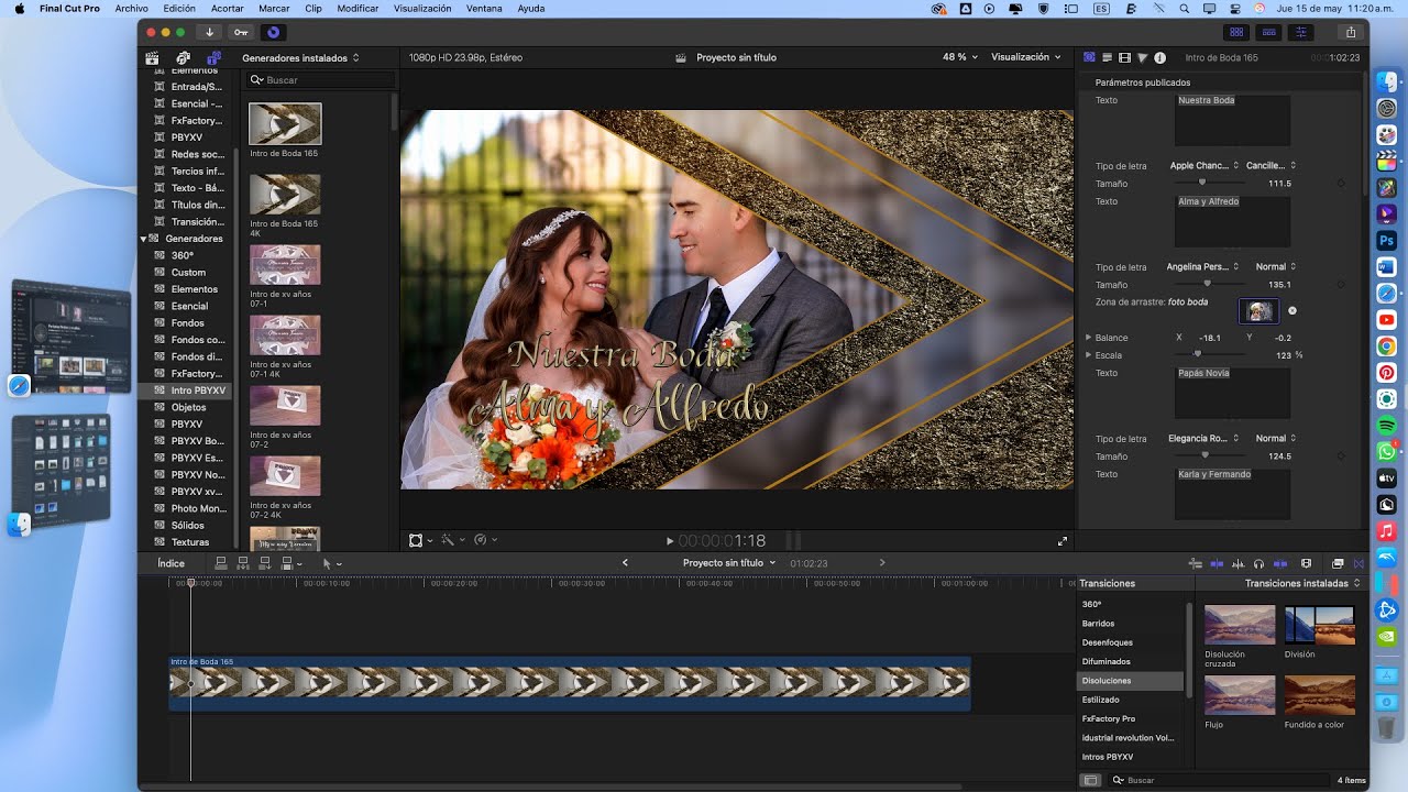 Hermoso Intro de Boda 165