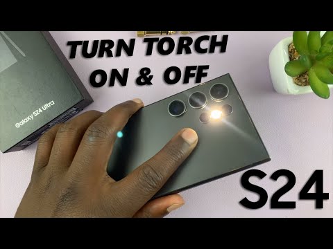 How To Turn Torch ON / OFF On Samsung Galaxy S24 / S24 Ultra | Turn Flashlight ON / OFF