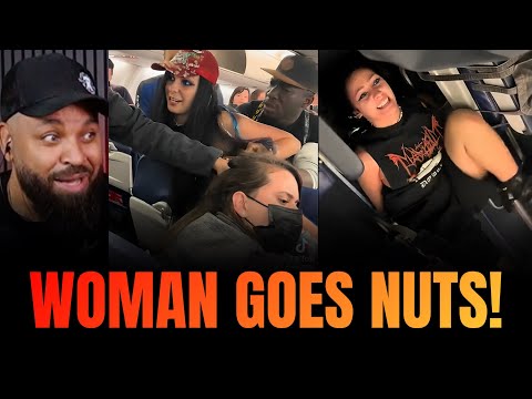 Fat Woman wearing a MASK Triggers Drunk Woman on the Plane 🤯
