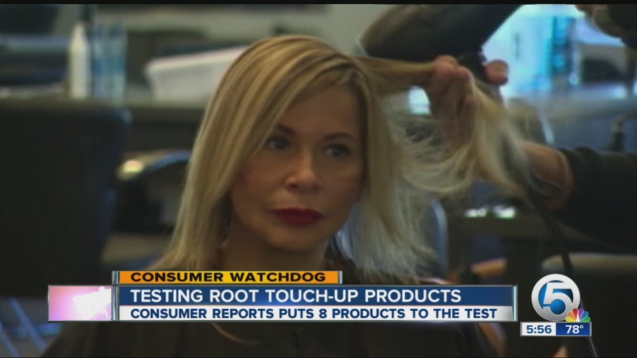 Testing root touch-up products