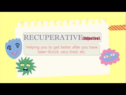 RECUPERATIVE | Dictionary| Thesaurus| Vocabulary| Synonyms|Word| Meaning| English| Language|