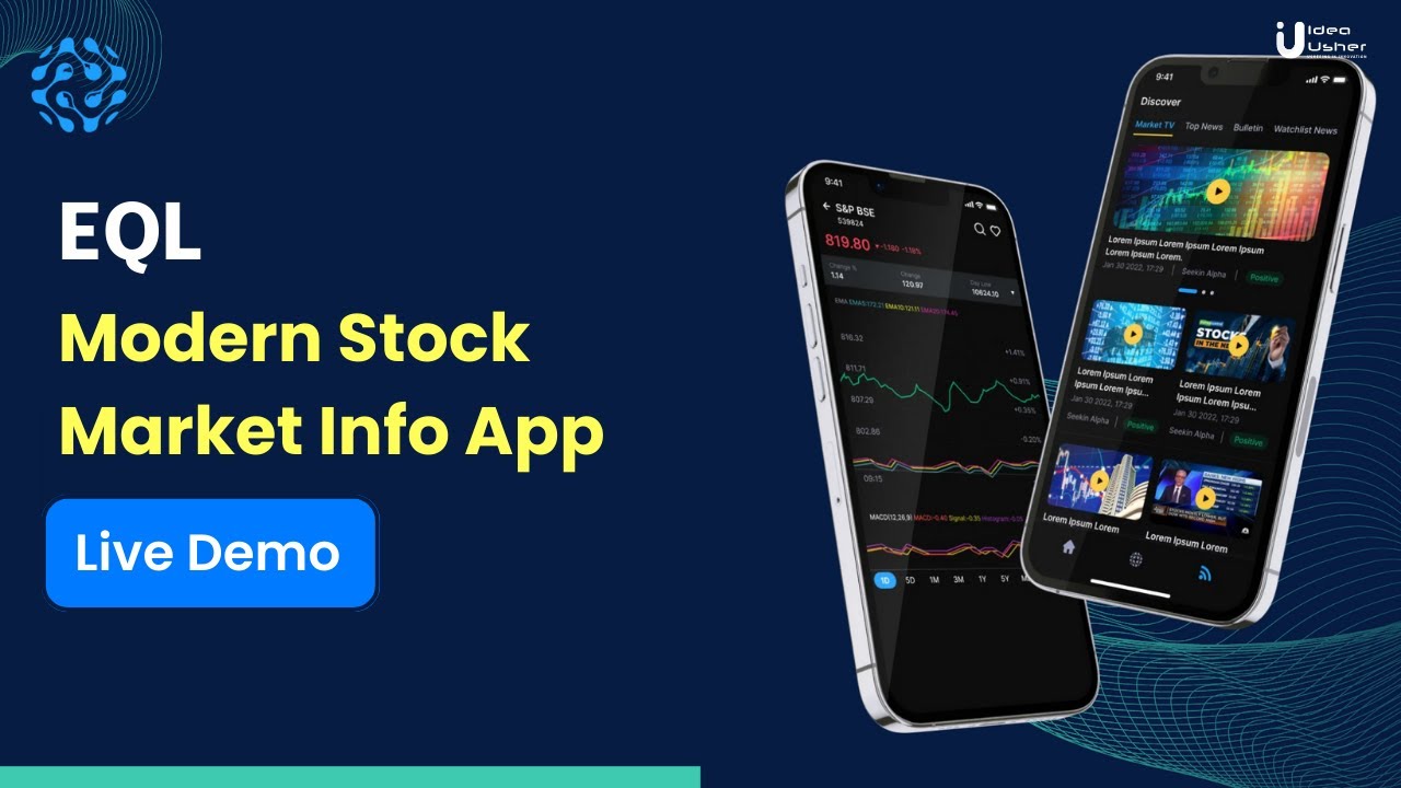 Live Demo Of Stock Market Info App | Stock Trading App Development in 2024 | Idea Usher