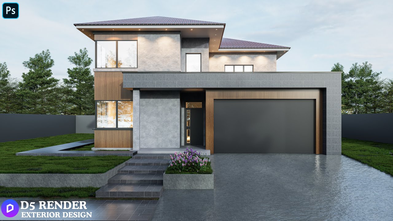 Realistic Exterior Rendering in D5 Render | Step-by-Step Guide