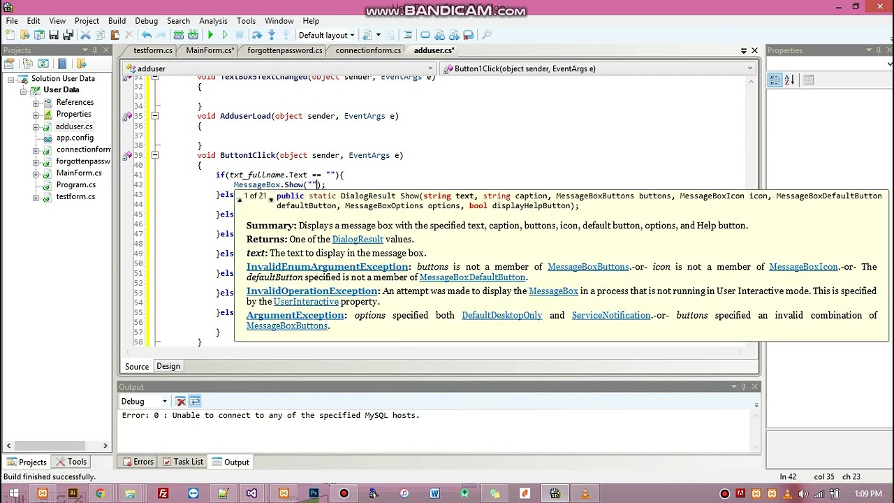 C# tutorial 27 Using Sharp Develop