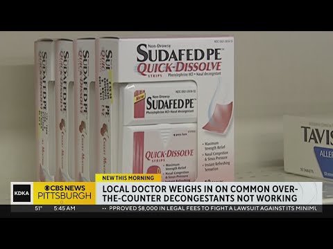 Local doctor discusses OTC decongestants being declared ineffective