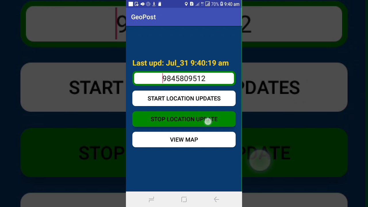 Fleet Tracking Android Application