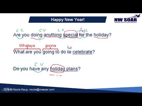 Holiday Plans Pronunciation Analysis